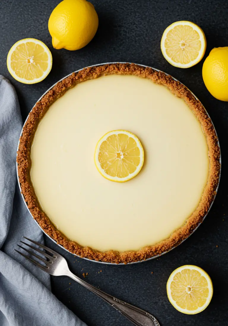 Condensed Milk Lemon Pie - Martharecipes