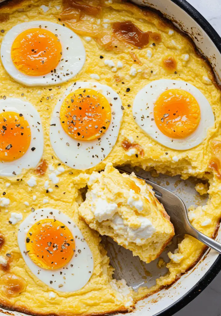 Baked Cottage Cheese Eggs - Martharecipes