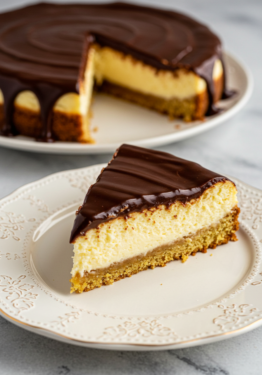 Boston Cream Pie Cheesecake - Martharecipes