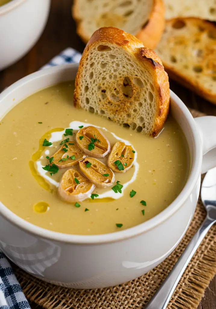 Country French Garlic Soup