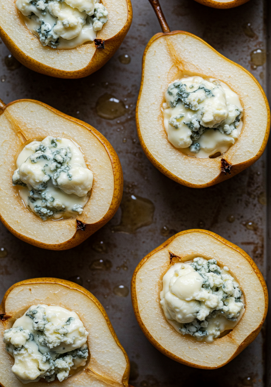 Elegant Blue Cheese Stuffed Pears - Martharecipes