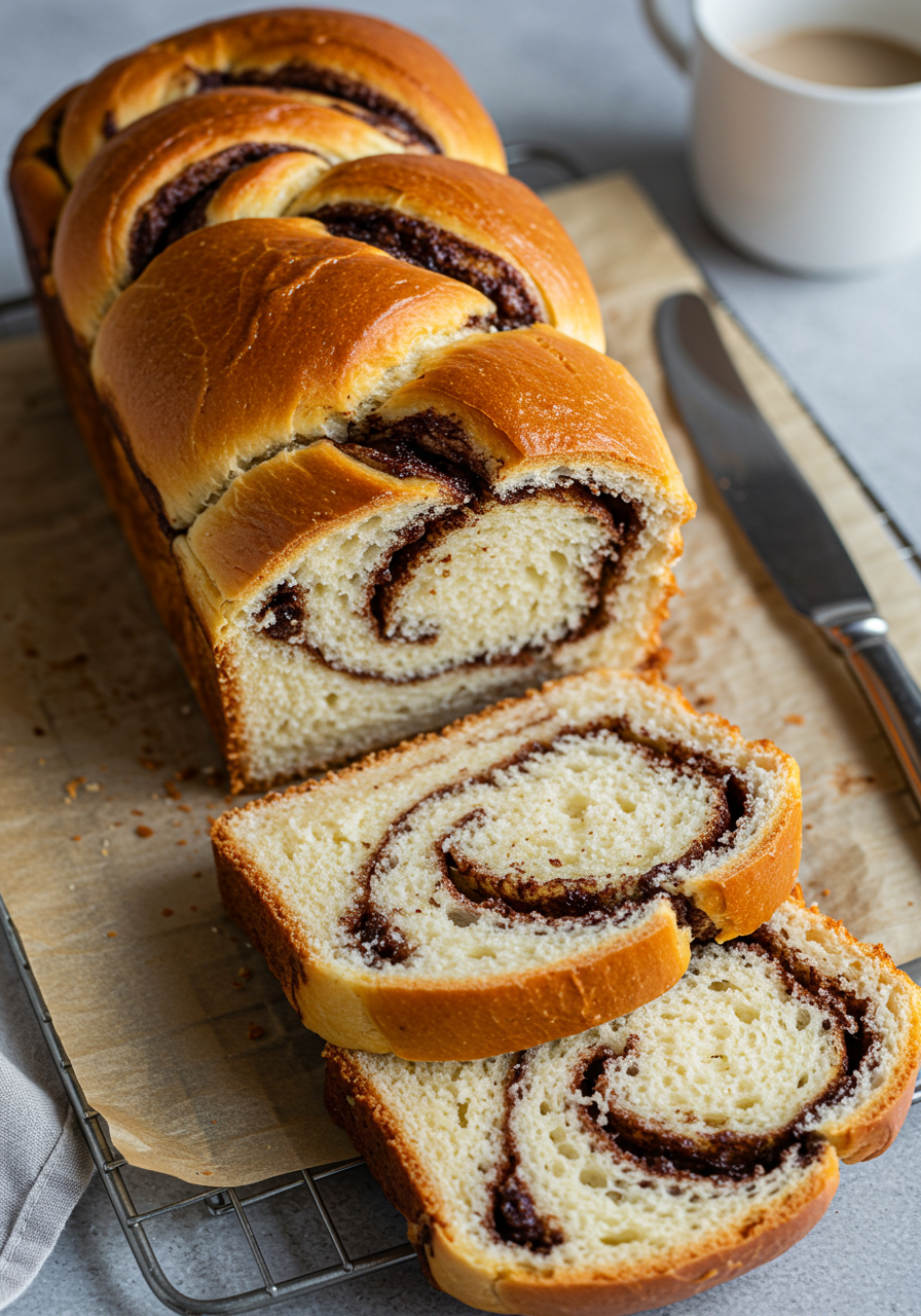 Chocolate Swirl Milk Bread Martharecipes
