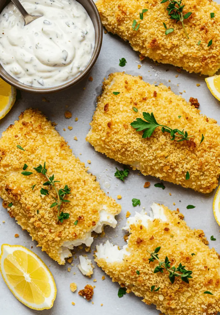 Crispy Parmesan Crusted Fish - Martharecipes