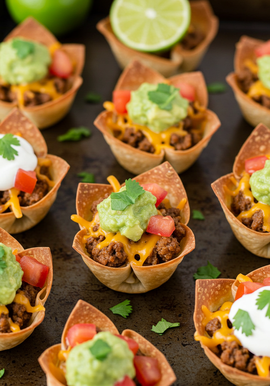 Easy Taco cups - Martharecipes
