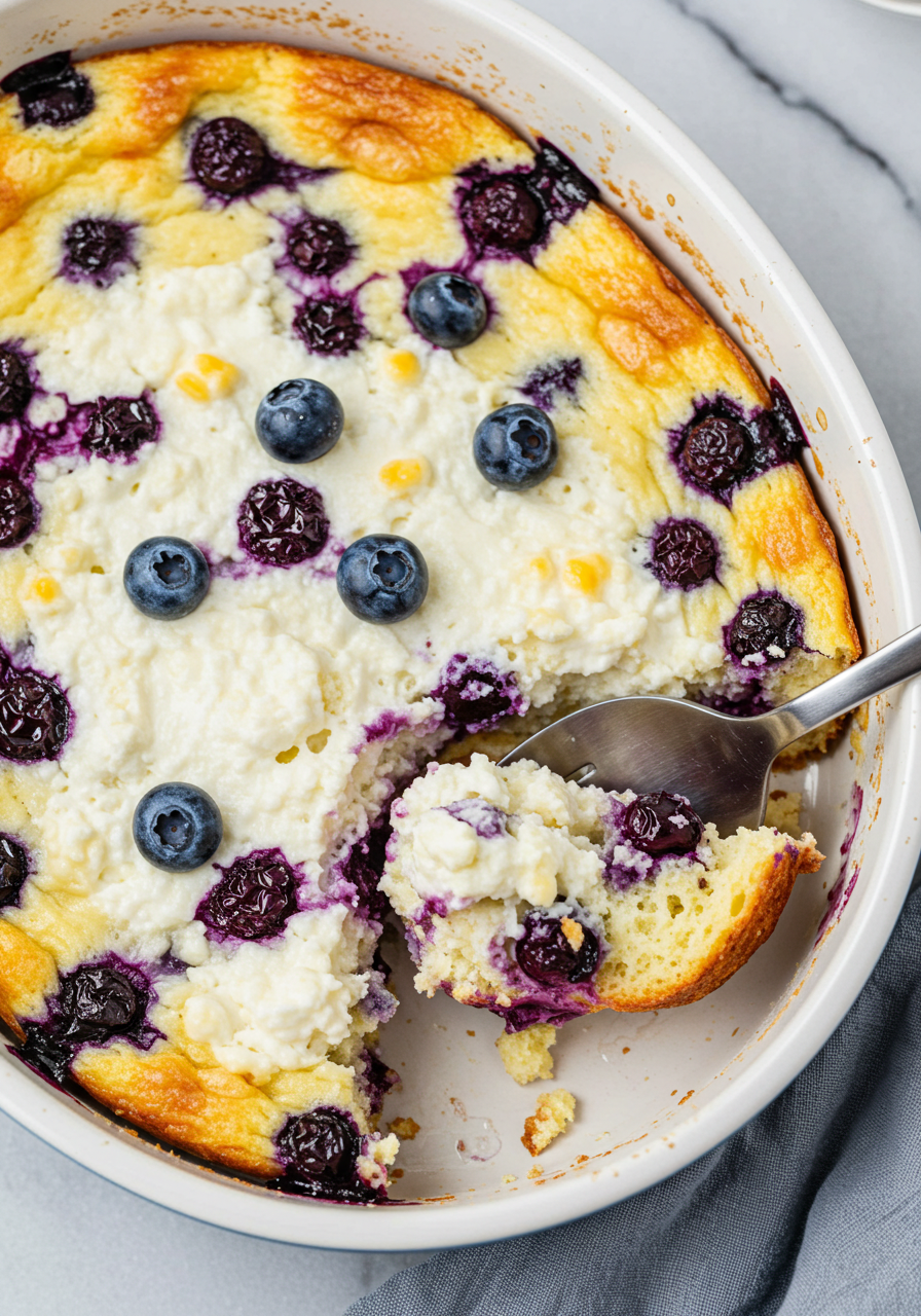 Blueberry Cottage Cheese Breakfast Bake - Martharecipes