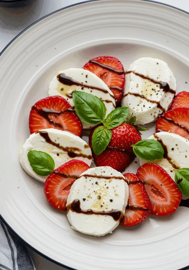 Balsamic Strawberry Caprese