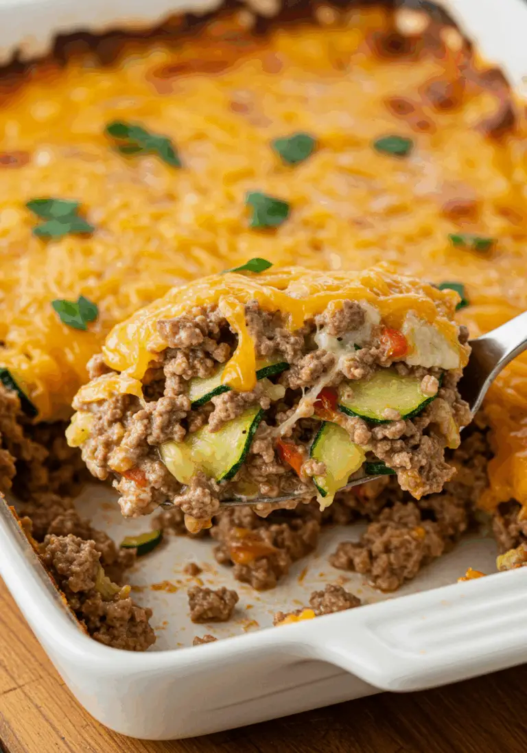 Ground Beef Zucchini Casserole