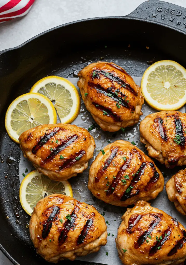 4th July Lemon BBQ Grilled Chicken - Martharecipes