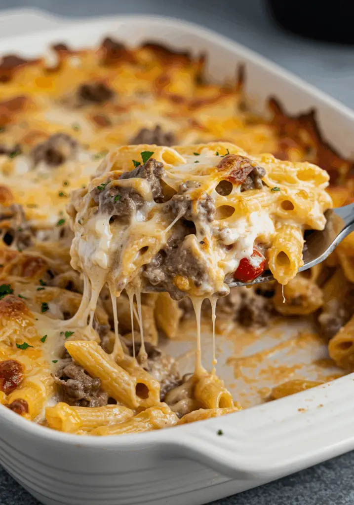 Philly Cheesesteak Pasta Bake - Martharecipes