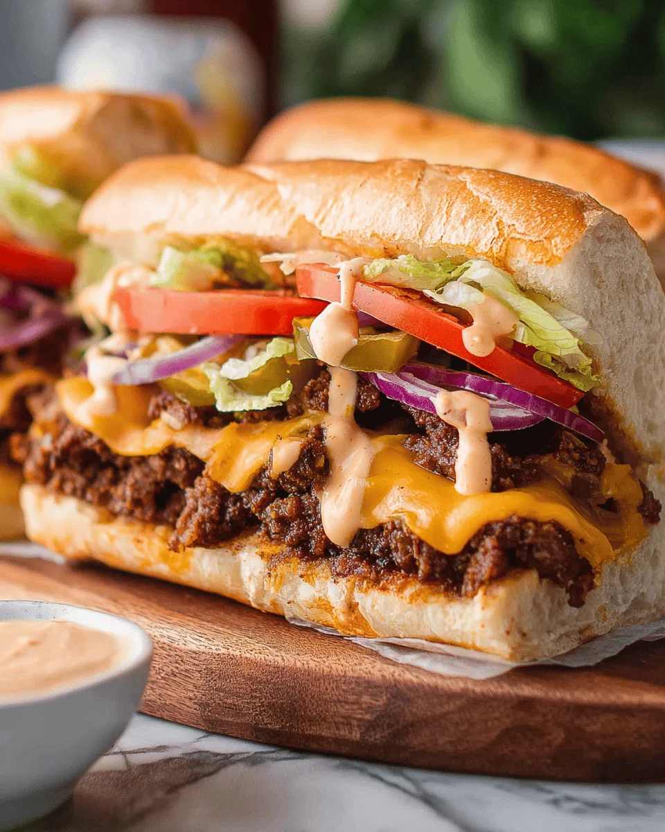 Cheeseburger Subs