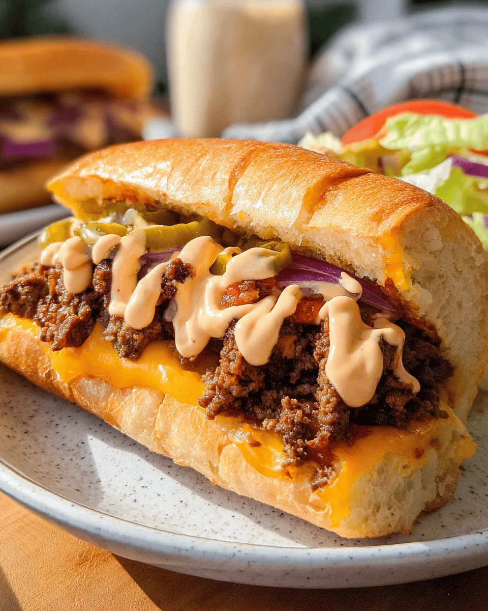 Cheeseburger Subs