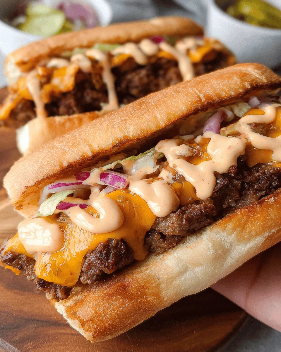 Cheeseburger Subs