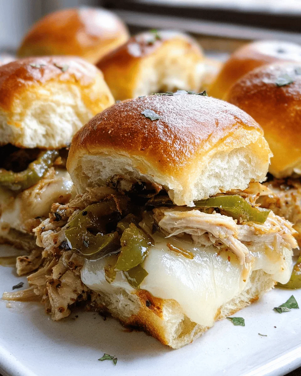 Chicken Philly Sliders