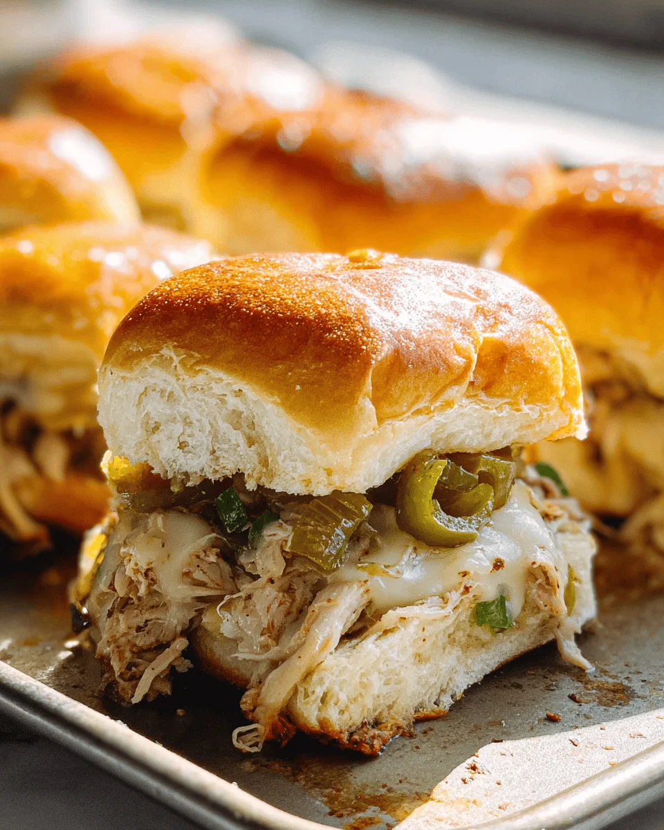 Chicken Philly Sliders