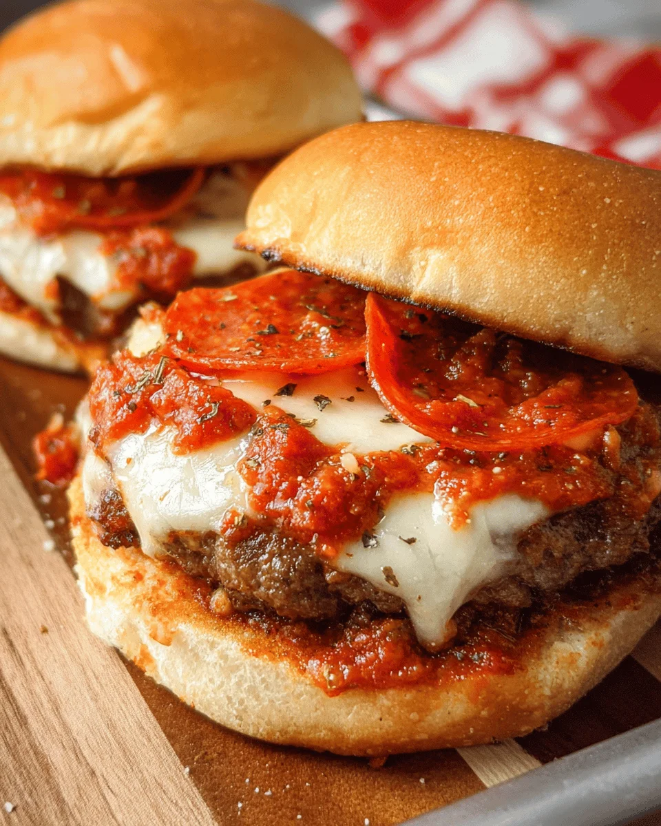 Easy Pizza Burgers Recipe