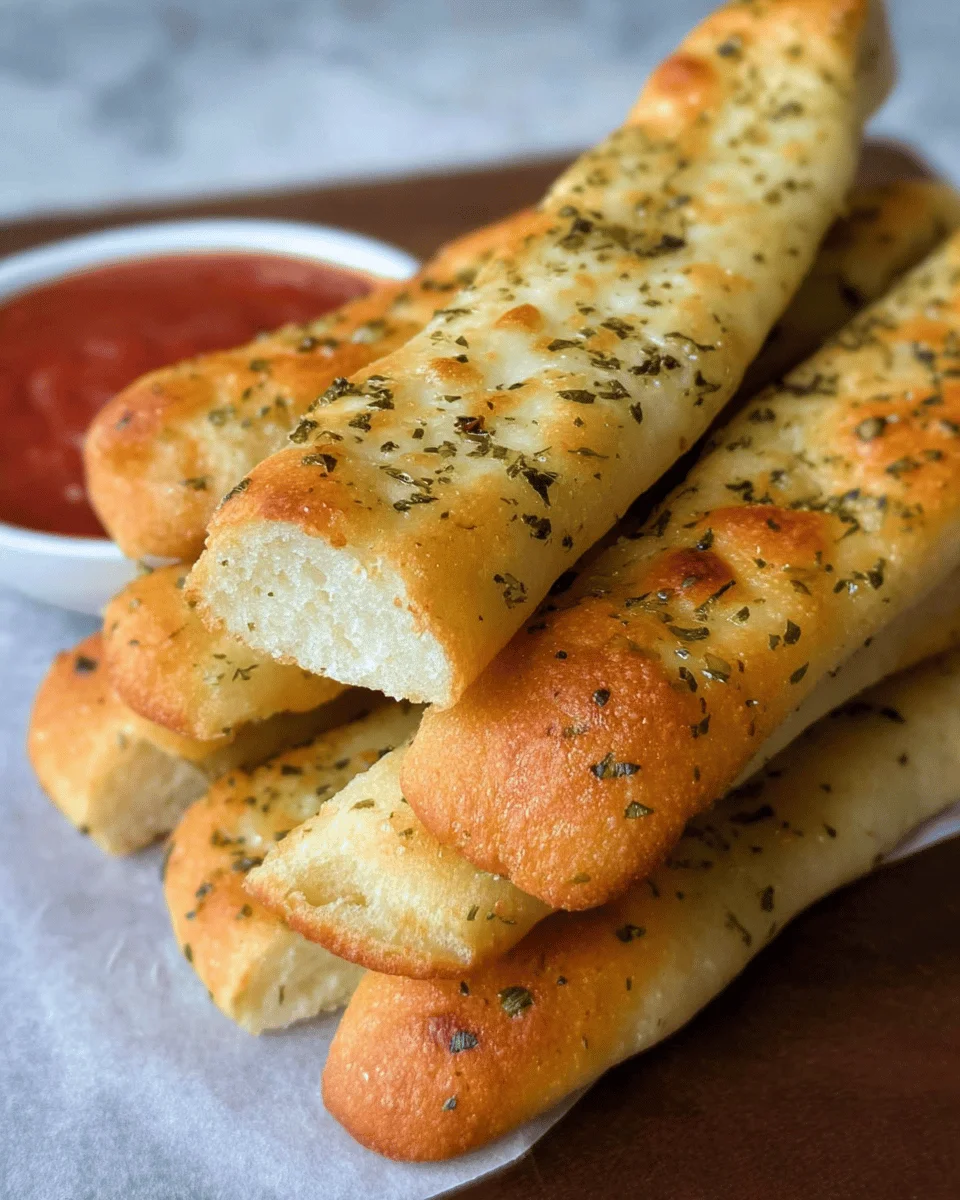 Homemade Garlic Butter Breadsticks