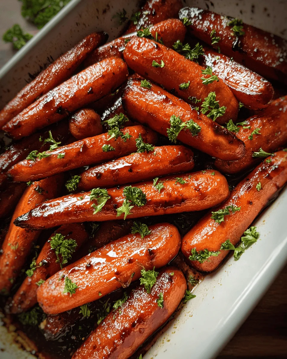 Honey Balsamic Roasted Carrots