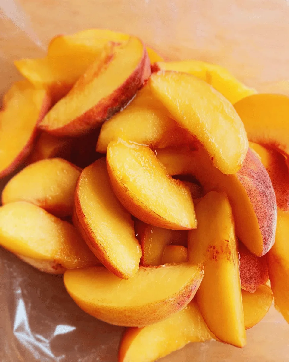 How to Freeze Peaches