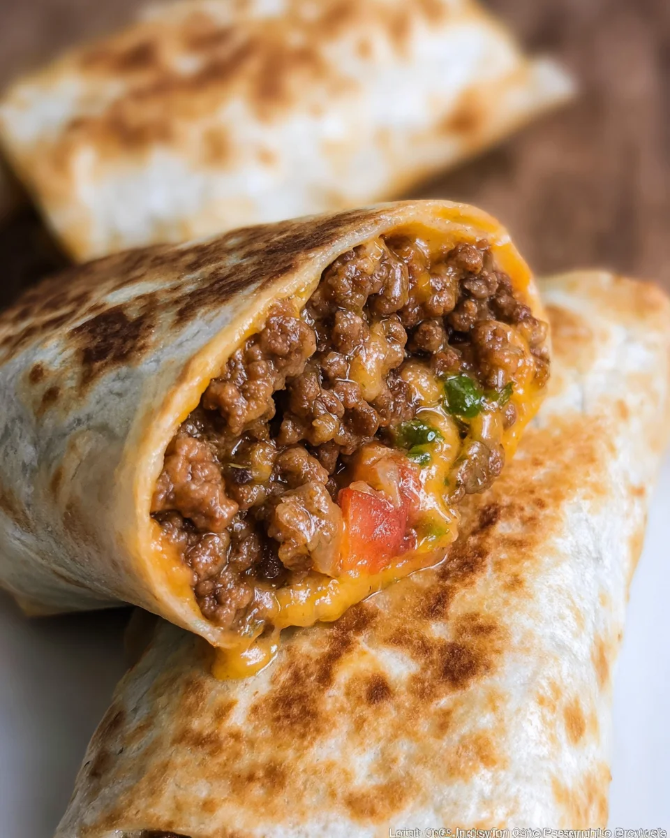 Beef and Cheese Burritos
