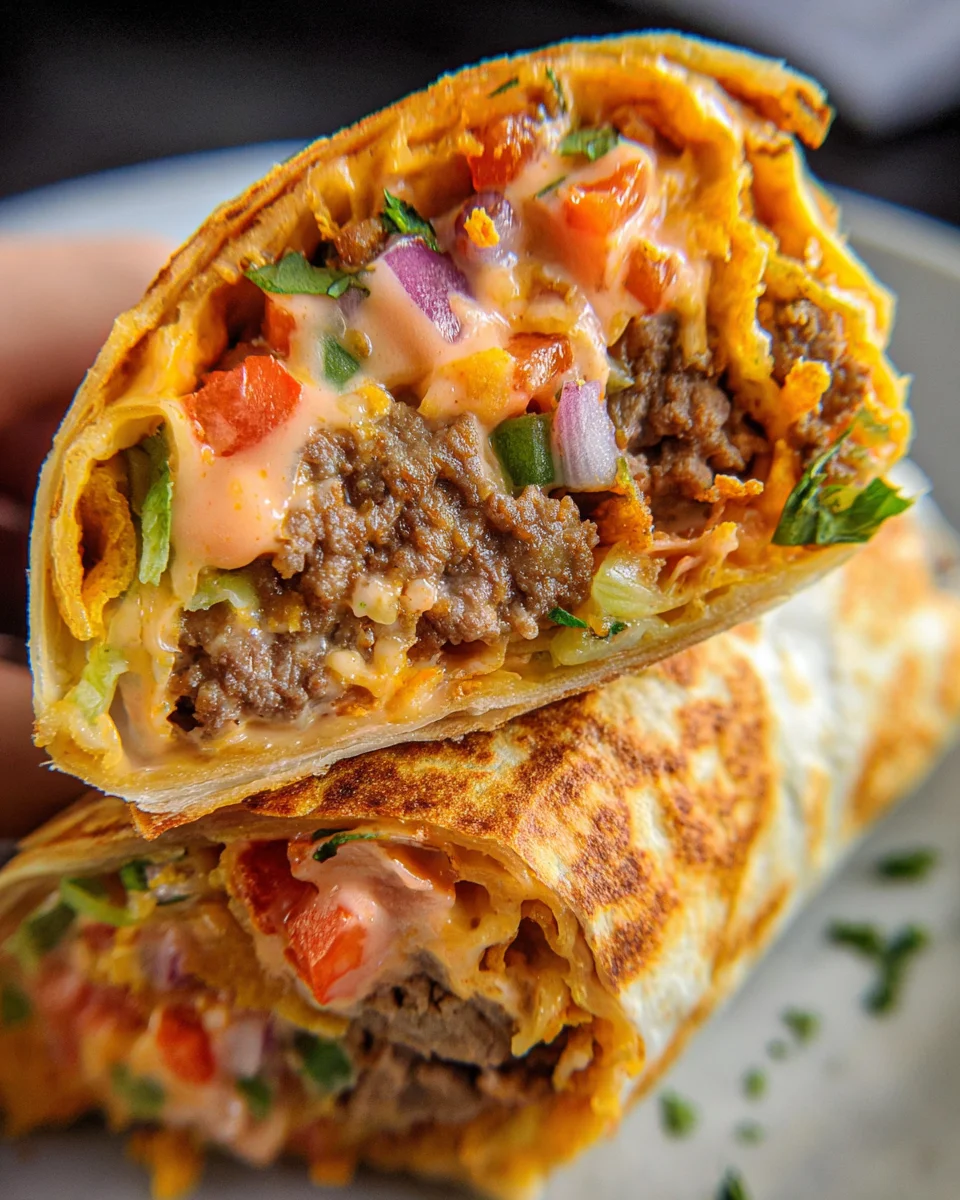 Beefy Nacho Cheese Wrap