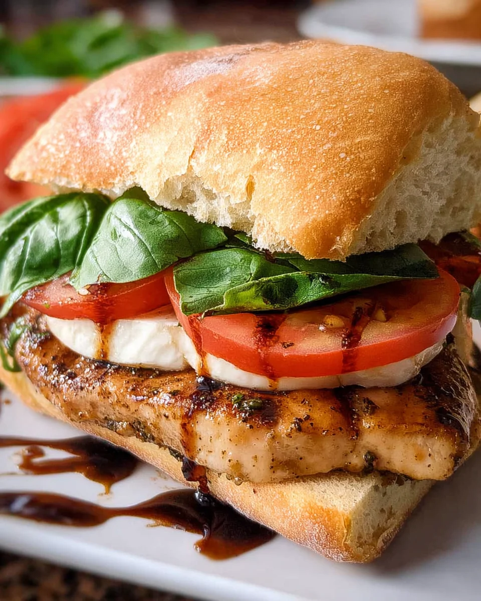 Chicken Caprese Sandwich