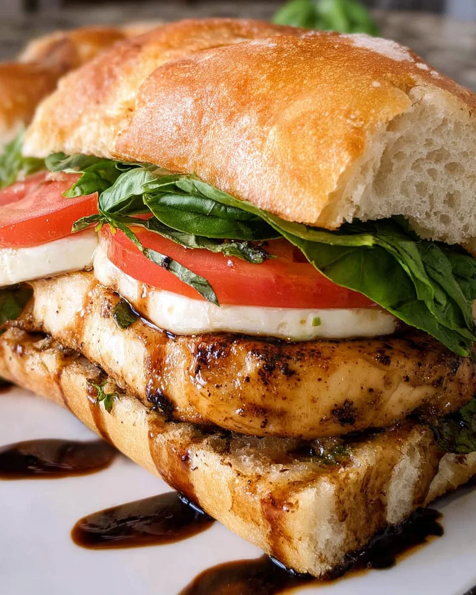 Chicken Caprese Sandwich