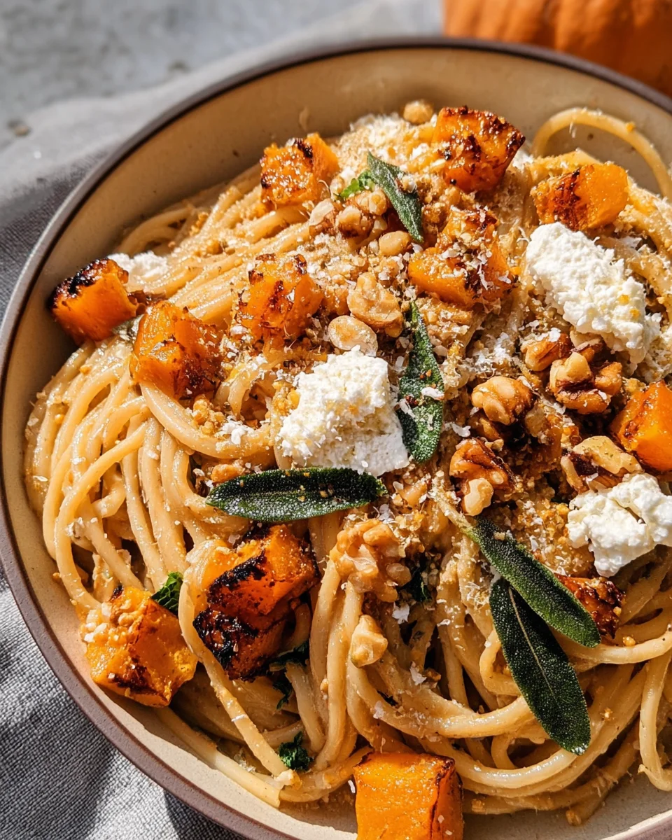Butternut Squash Pasta with Sage