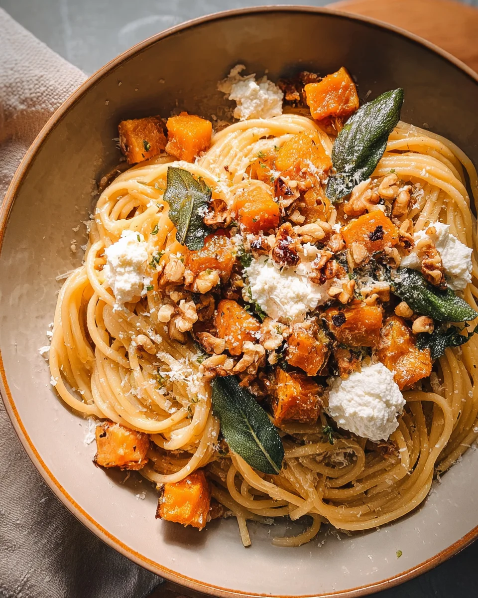 Butternut Squash Pasta with Sage