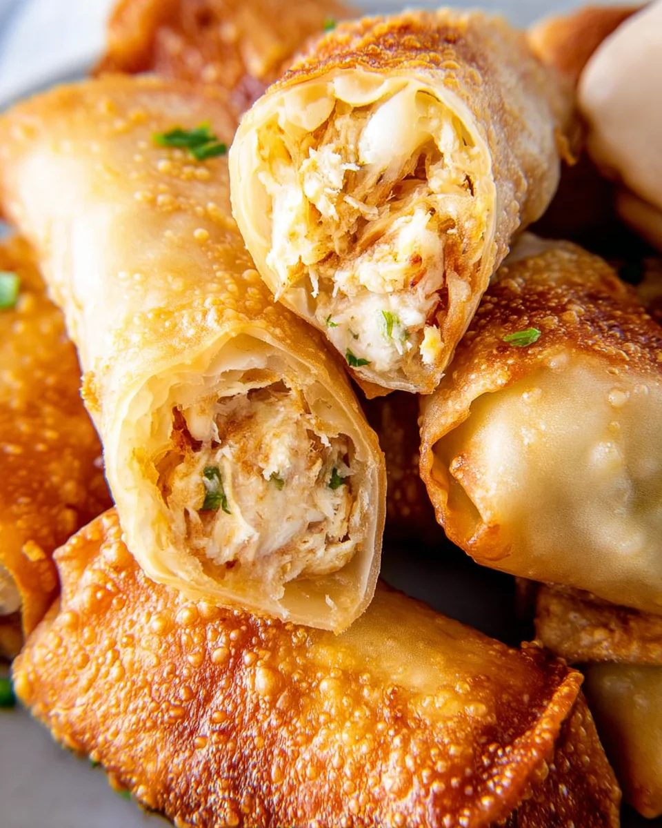 Crab Cake Egg Rolls