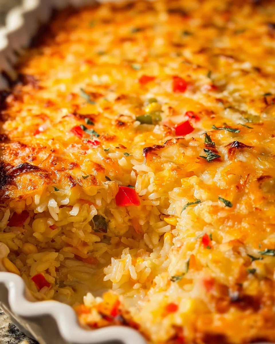 Pepper Jack Rice Bake