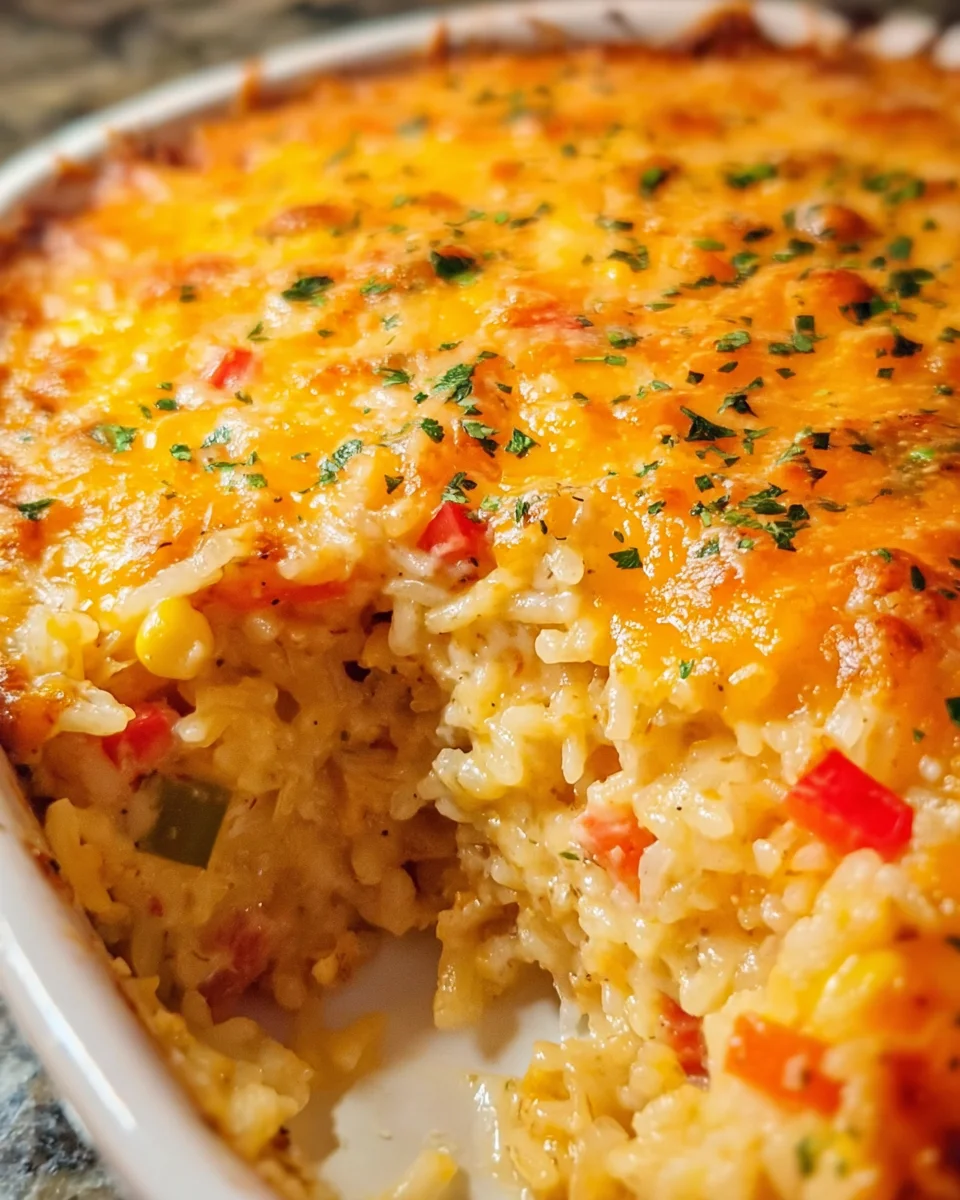 Pepper Jack Rice Bake