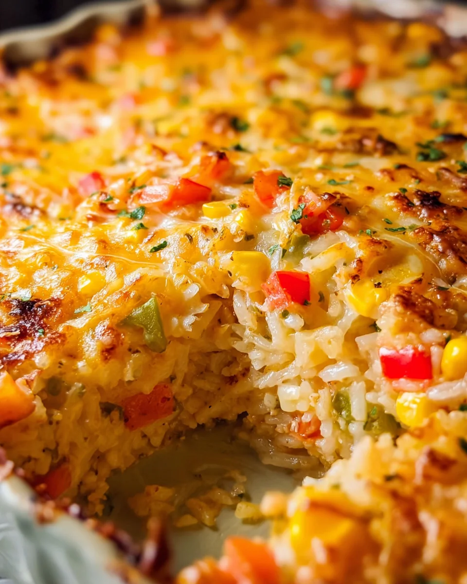Pepper Jack Rice Bake