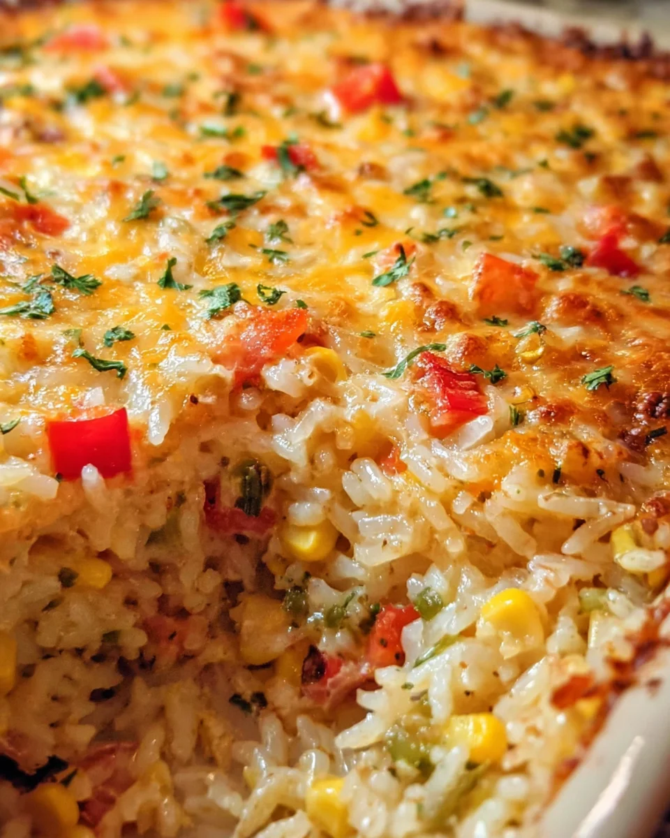 Pepper Jack Rice Bake