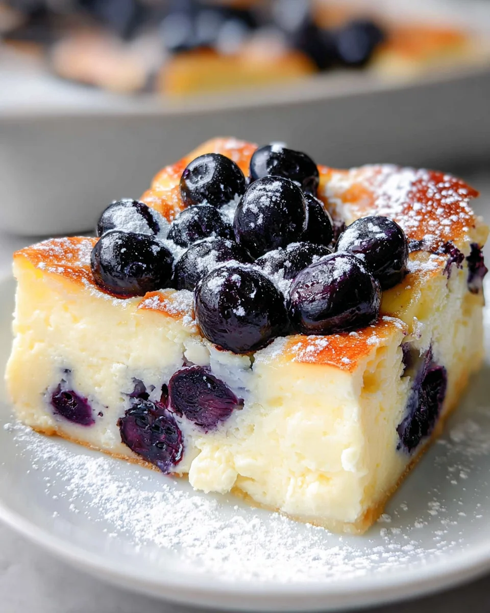Blueberry Cottage Cheese Breakfast Bake