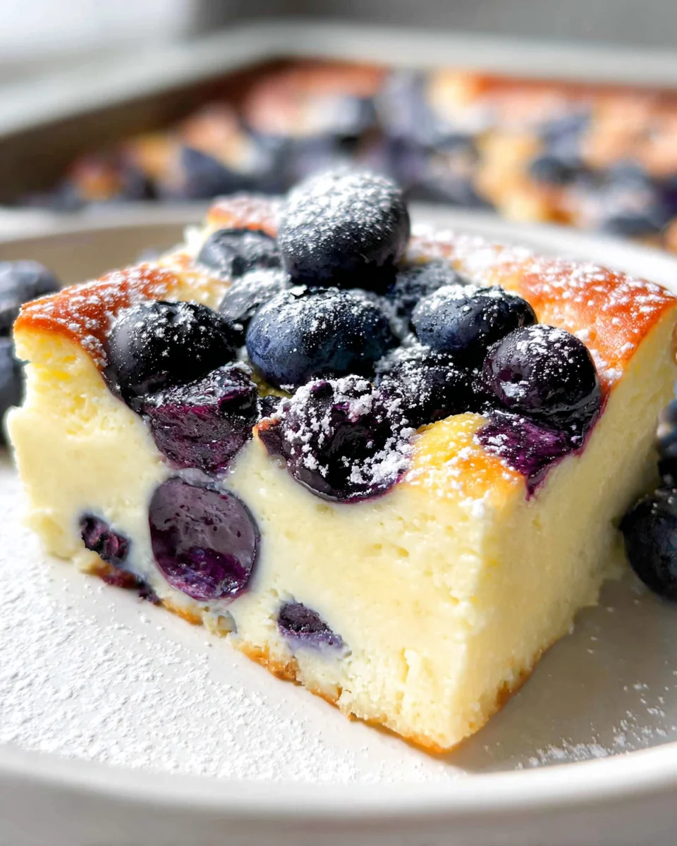 Blueberry Cottage Cheese Breakfast Bake