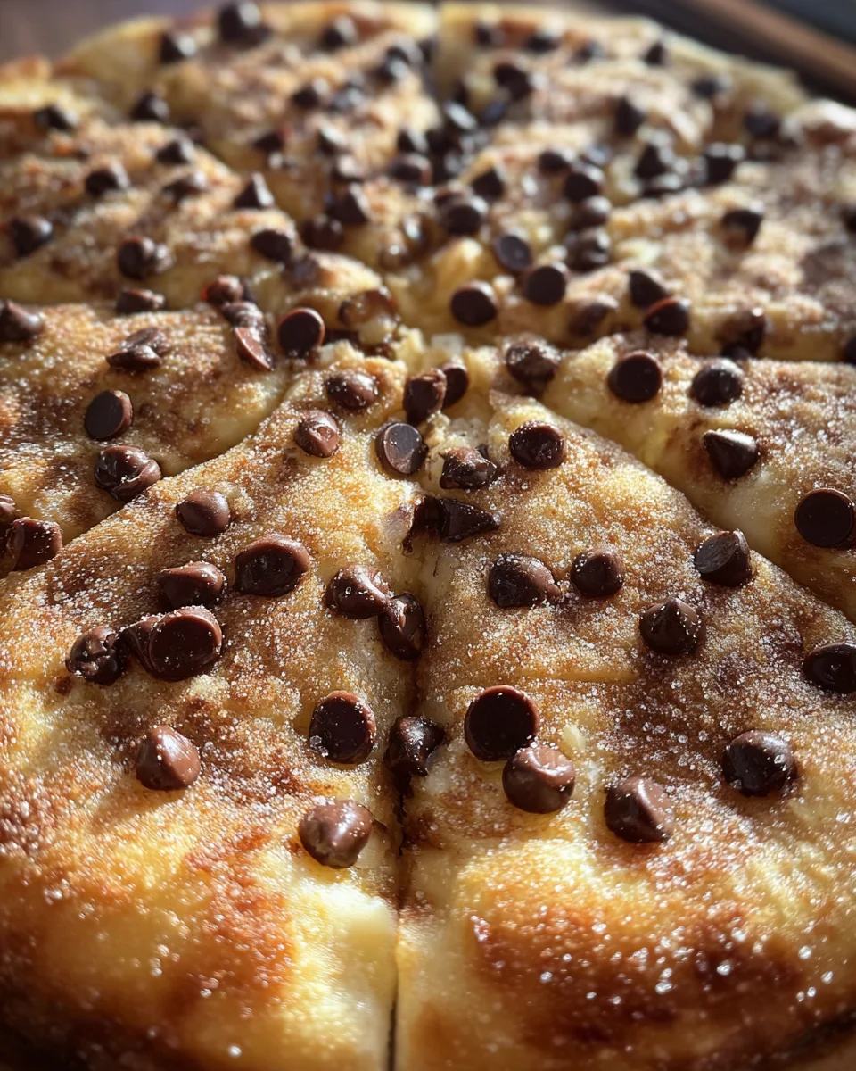 Chocolate Chip Dessert Pizza