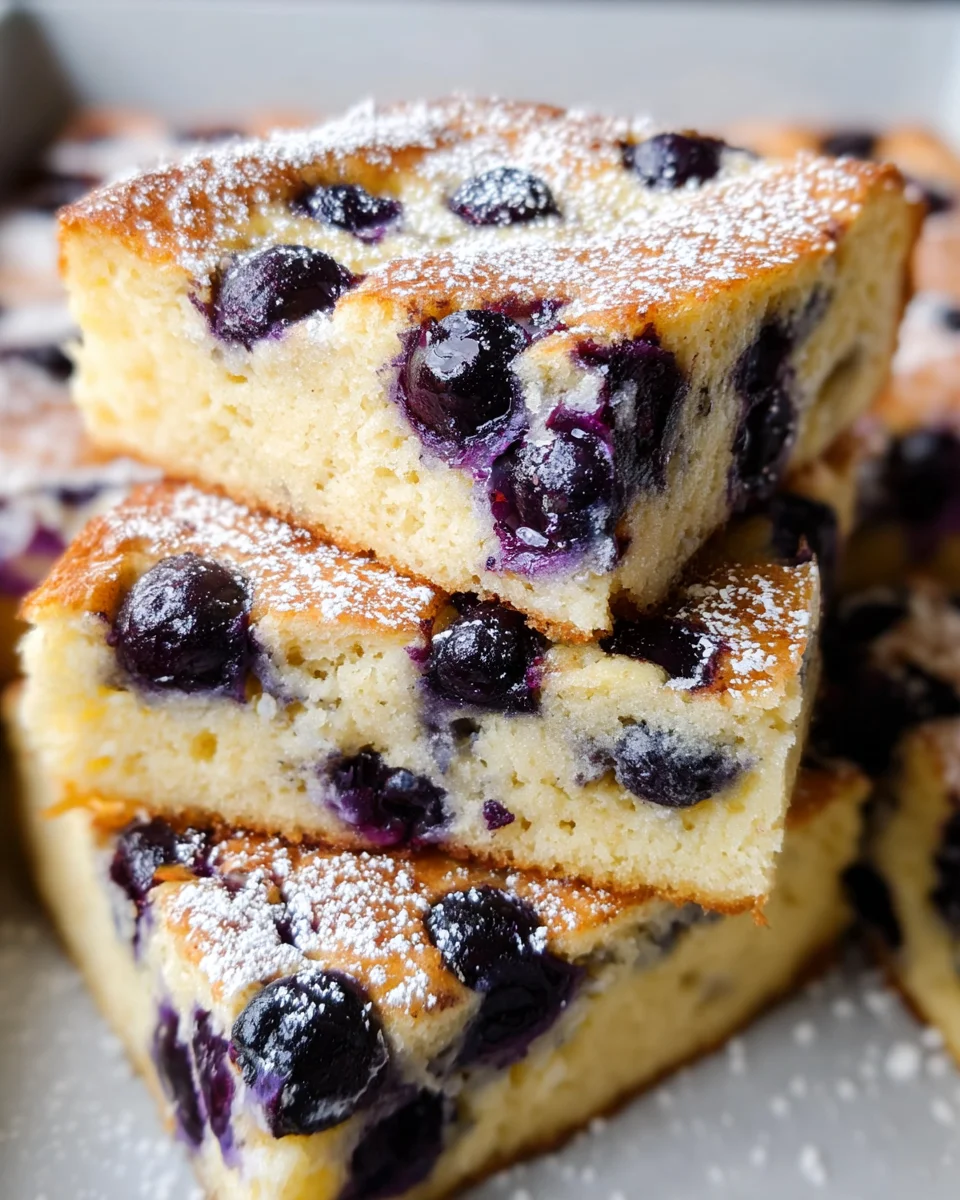 Easy Blueberry Cottage Cheese Bake