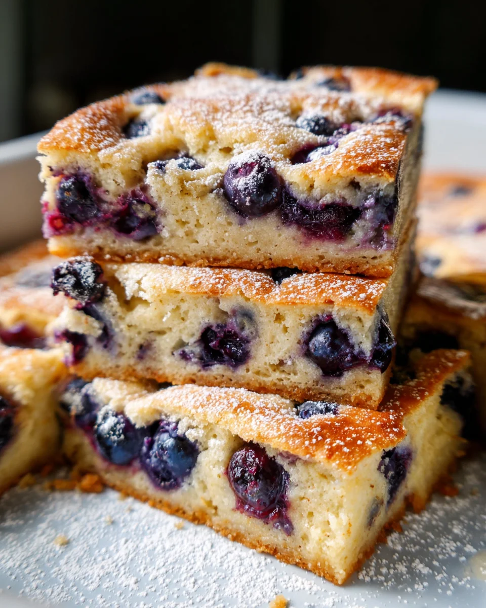 Easy Blueberry Cottage Cheese Bake