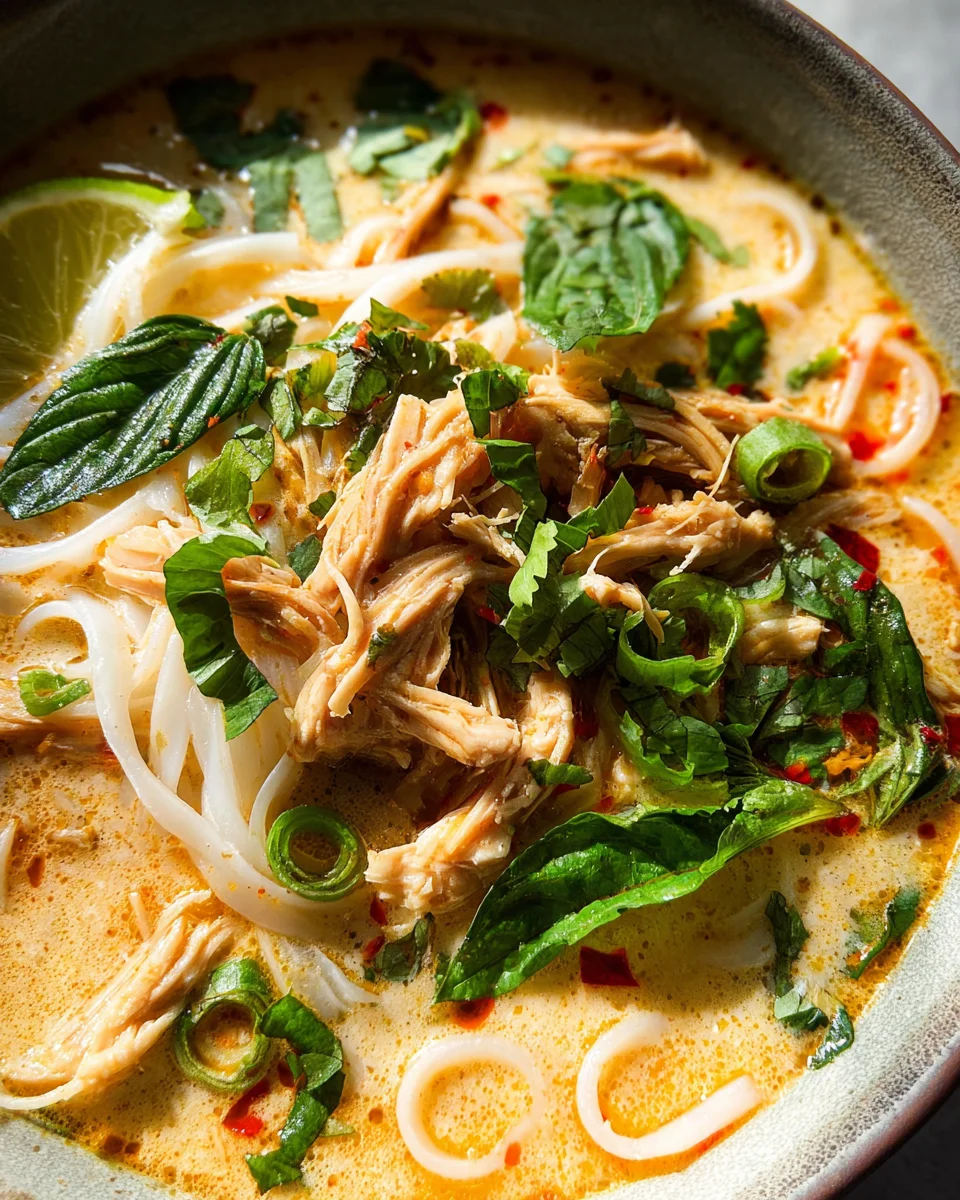 Easy Thai Chicken Curry Soup