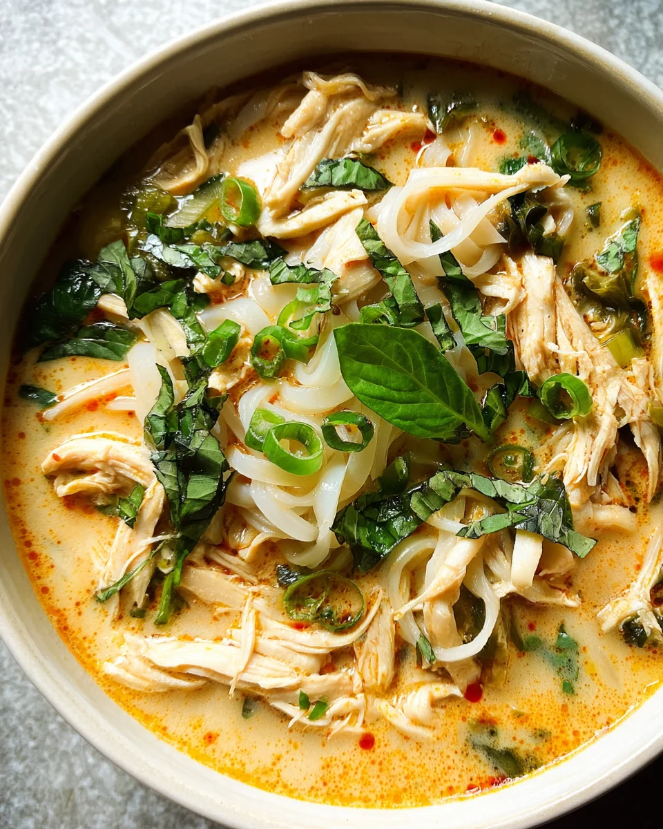 Easy Thai Chicken Curry Soup