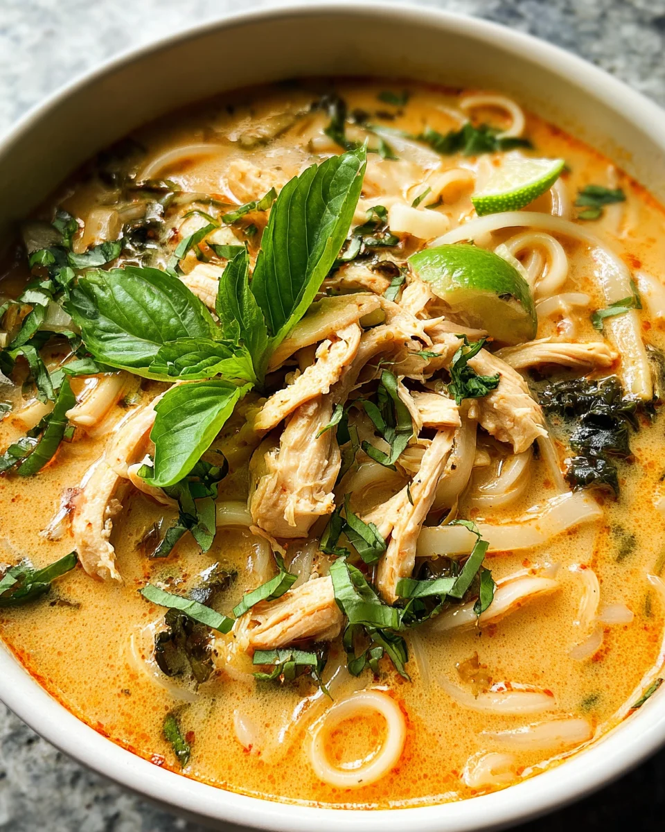 Easy Thai Chicken Curry Soup