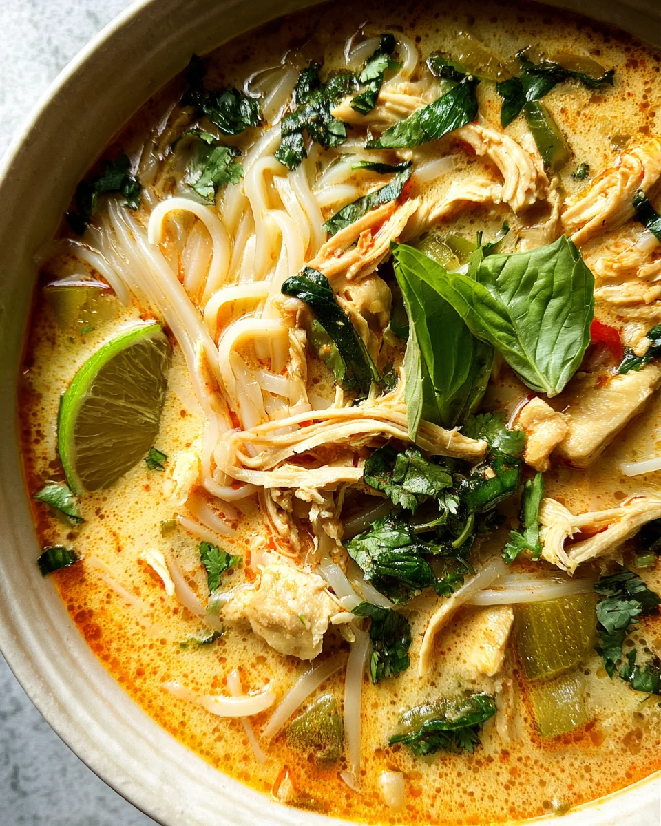 Easy Thai Chicken Curry Soup