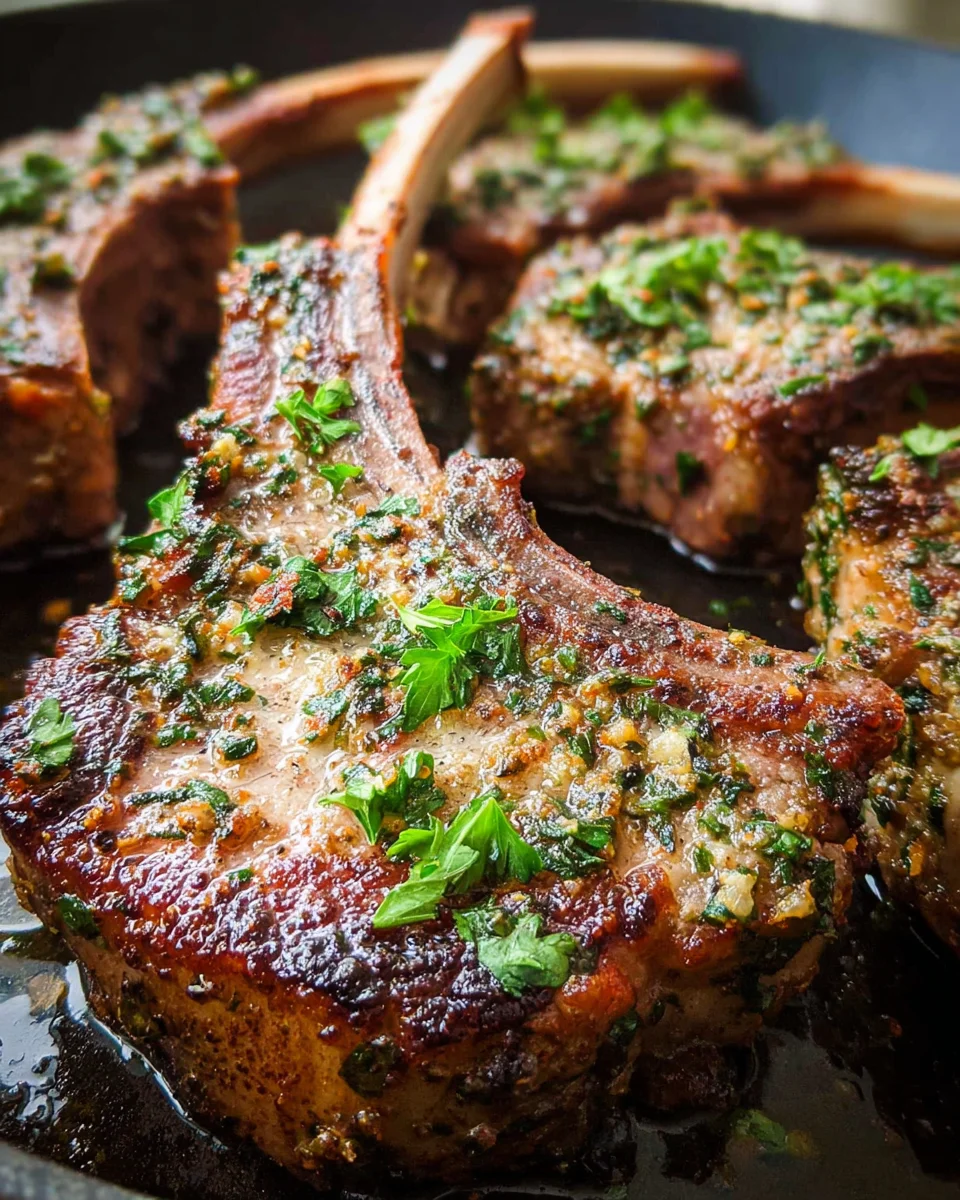Garlic and Herb Crusted Lamb Chops