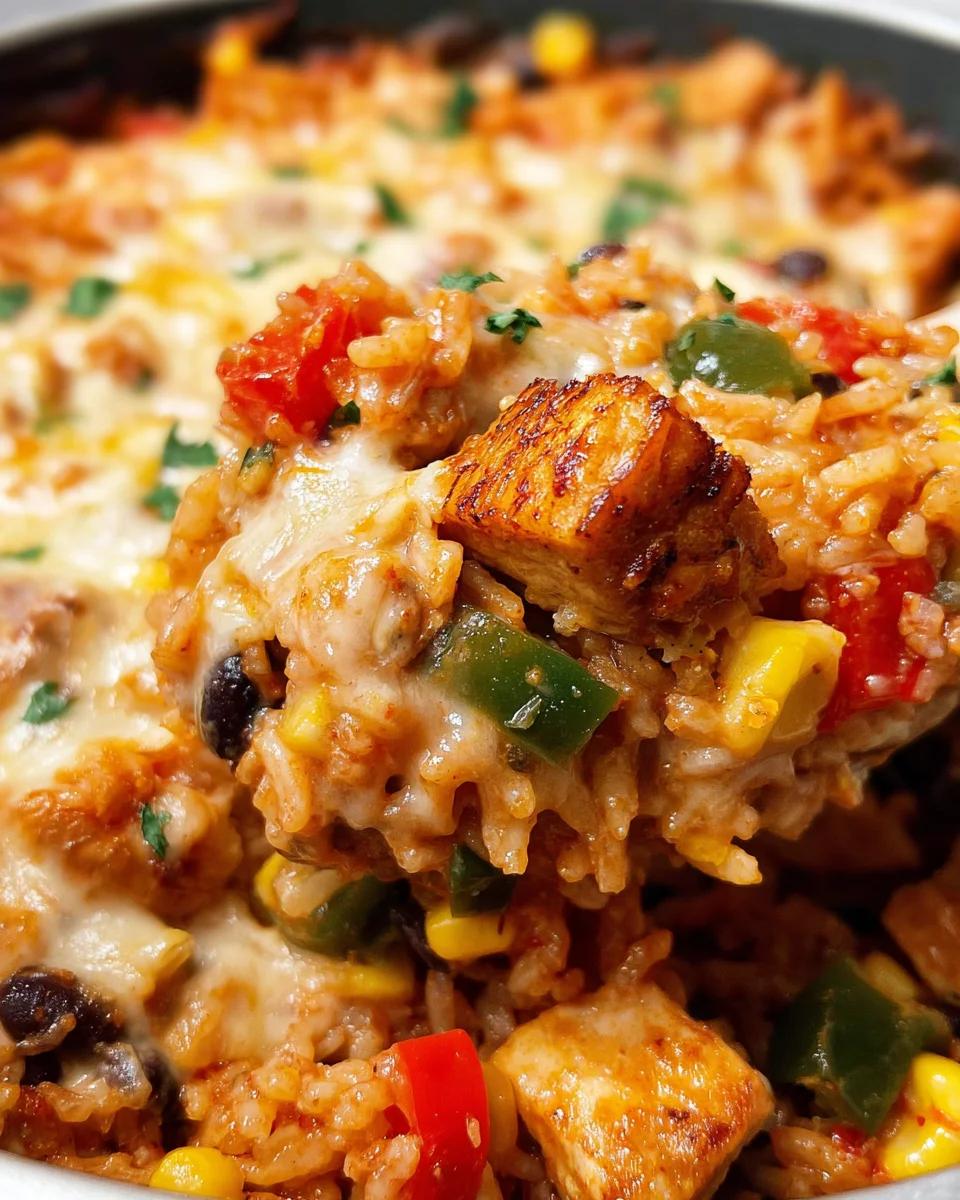 Mexican Cheesy Chicken and Rice