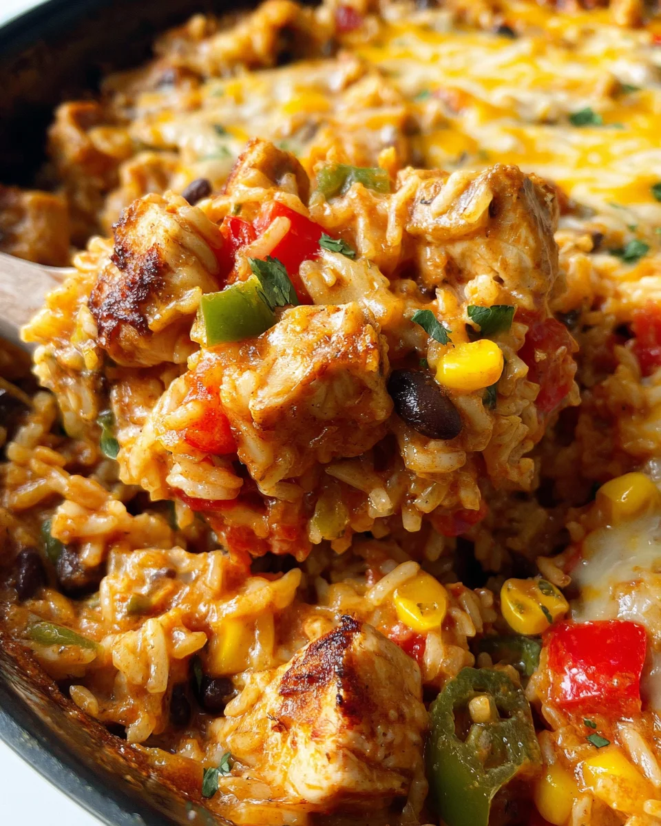 Mexican Cheesy Chicken and Rice