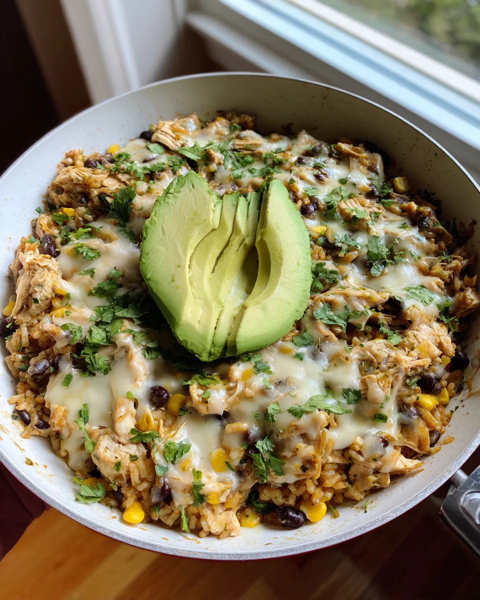Salsa Verde Chicken & Rice Skillet