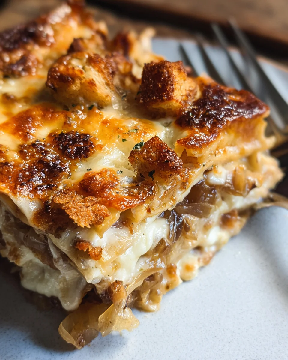 French Onion Lasagna