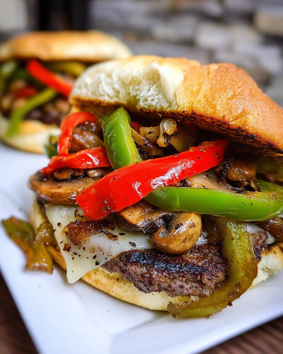 Grilled Philly Burgers