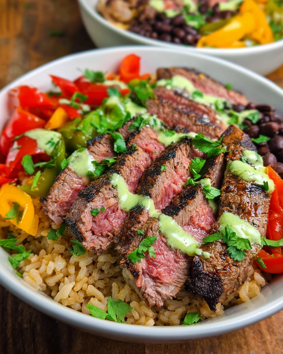 Grilled Steak Burrito Bowls