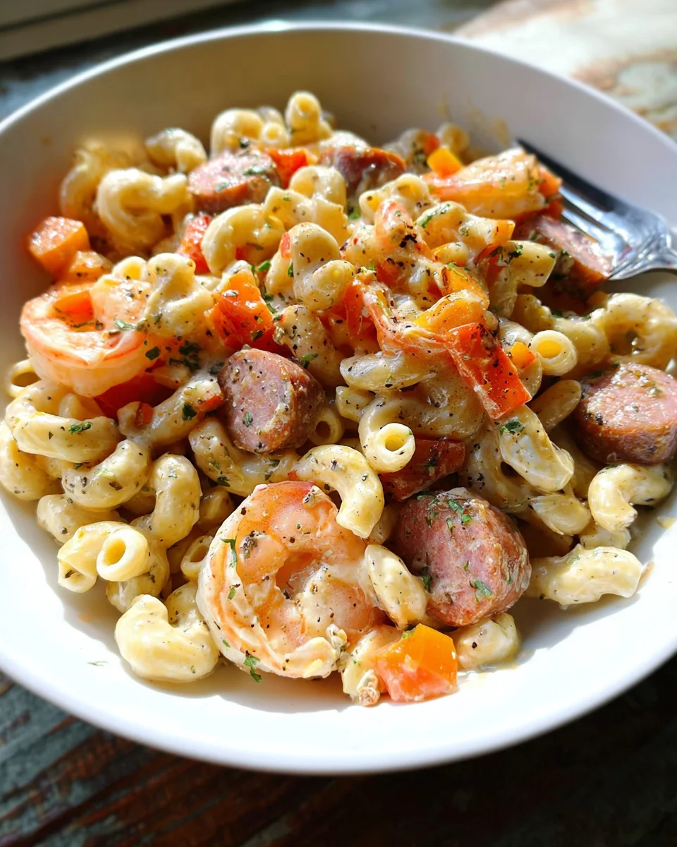 Instant Pot Cajun Sausage and Shrimp Pasta